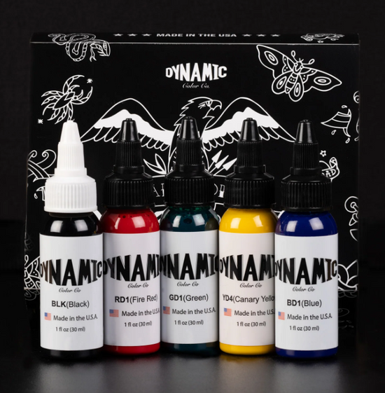 Dynamic Tattoo Ink Traditional 1oz 5 Colour Set – Tattoo Everything ...